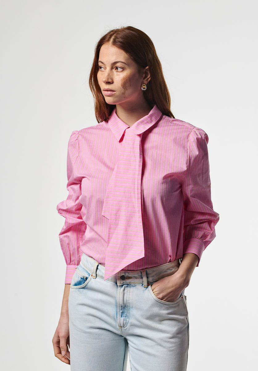 Fenne striped blouse pink – AAIKO